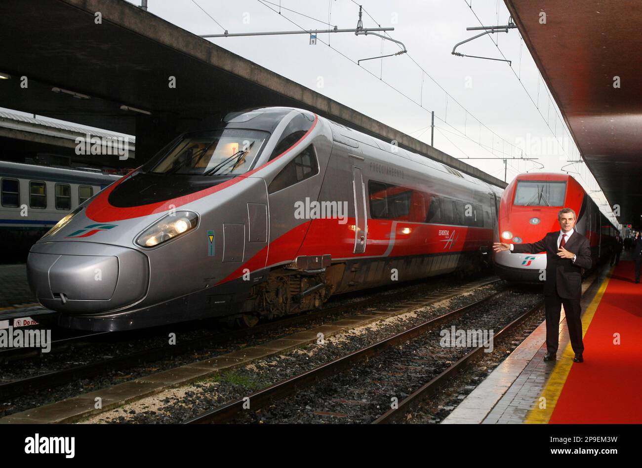 Trenitalia Italian Railways C.E.O Mauro Moretti presents Italian new ...