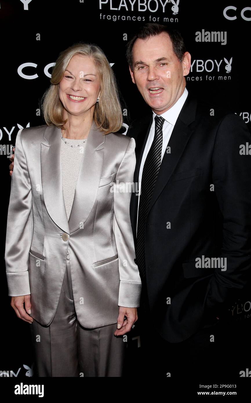 In this photo provided by Starpix, Christie Hefner, CEO of Playboy and ...