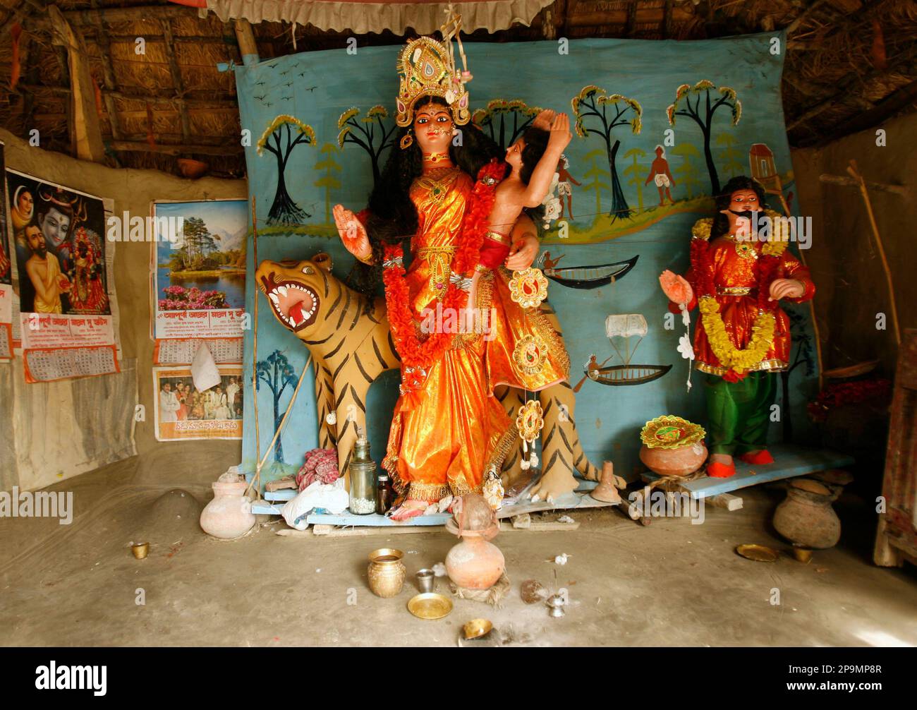 ** ADVANCE FOR MONDAY, SEPT. 15 ** A statue of Bonbibi, center, the ...
