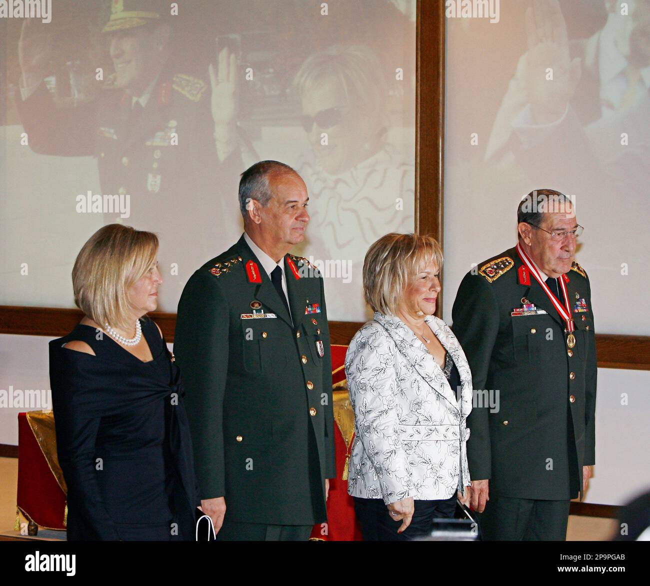 Turkey's former Chief of Staff Gen. Yasar Buyukanit, right, and his ...