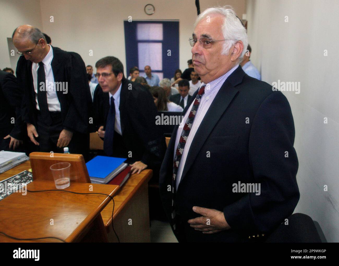 Jewish-American businessman Morris Talansky, right, is seen at the ...