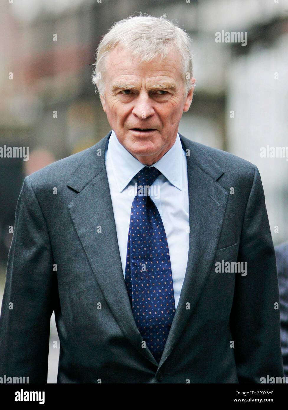 FIA President Max Mosley returns, from a lunch break, to the High Court ...