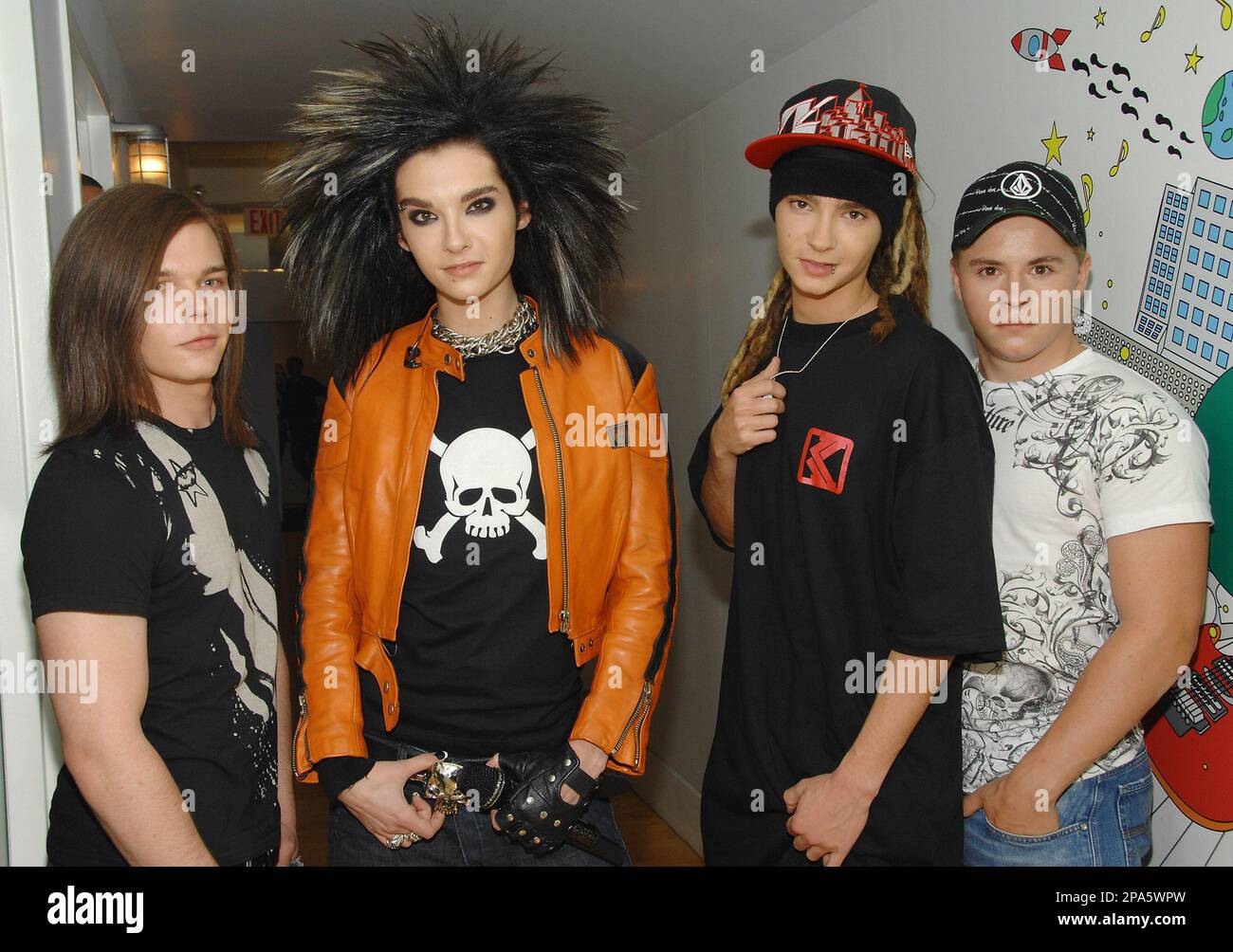Tokio Hotel band members from left, bassist Georg Listing, singer Bill ...