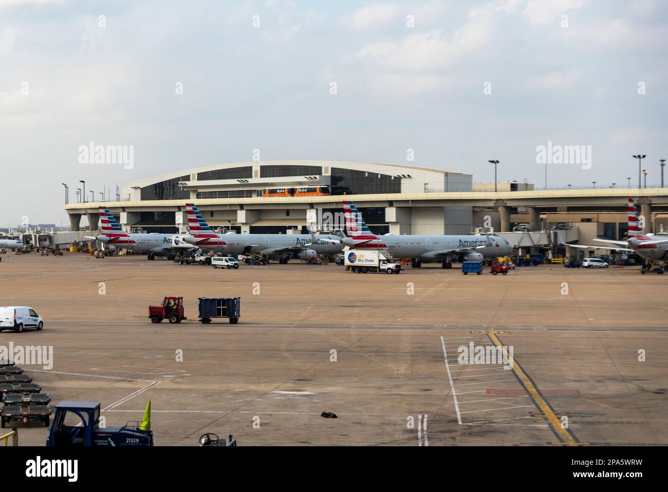 Dallas Fort Worth International Airport in Texas, USA. American ...