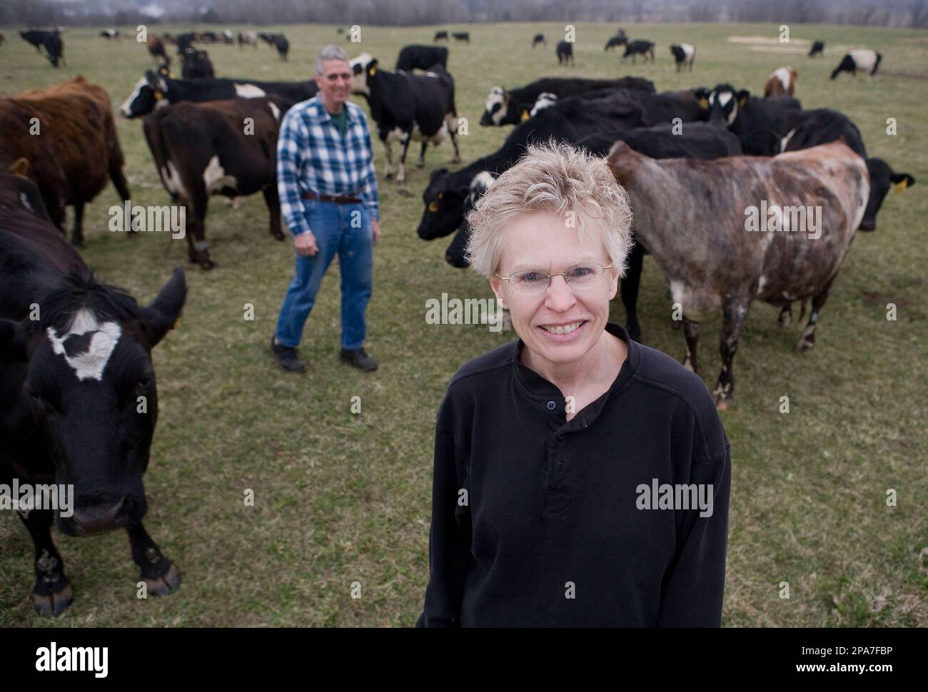 Bob and Karen Breneman are seen on their farm Thursday, April 17, 2008 ...