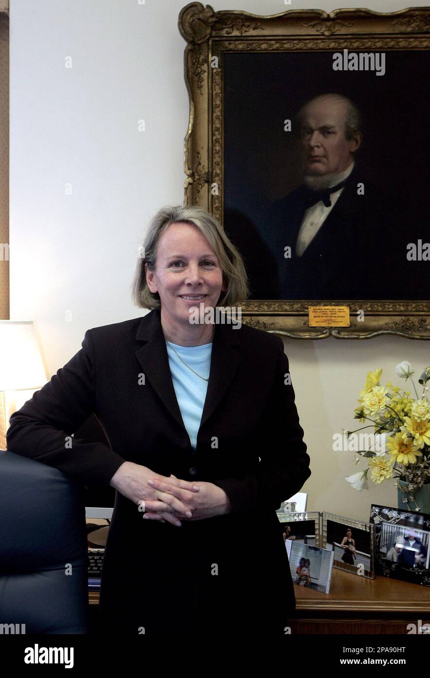 Connecticut State Supreme Court Chief Justice Chase T. Rogers poses in ...