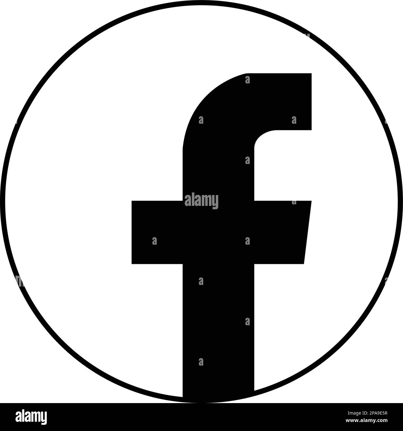 Facebook logo symbol Stock-Vektorgrafiken kaufen - Alamy