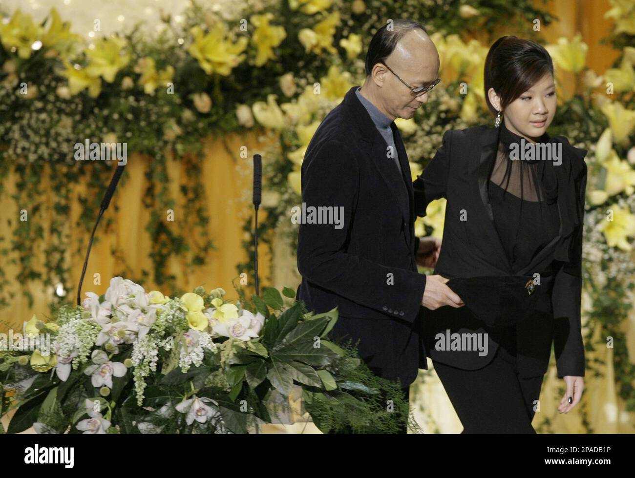Lydia Sum's ex-husband Adam Cheng, left, and her daughter Joyce Cheng ...