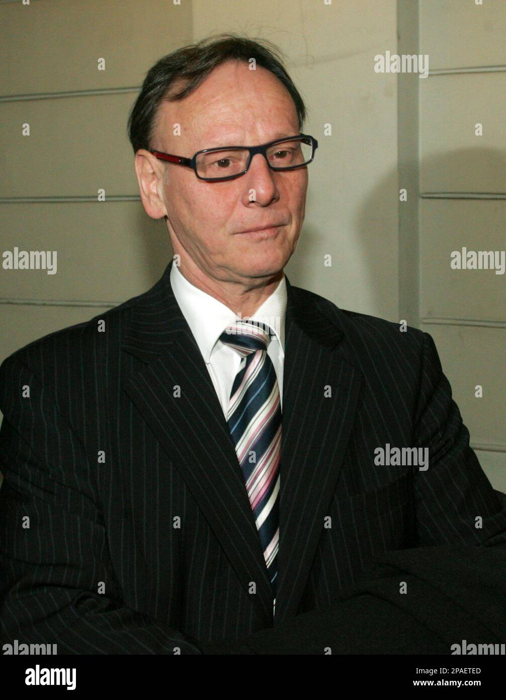 Der ehemalige Chef des Bundeskriminalamtes Herwig Haidinger trifft am ...