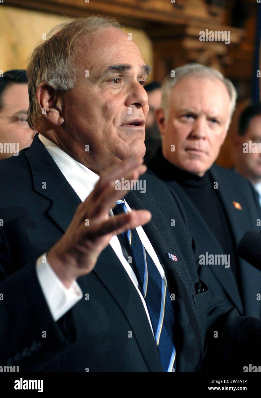 Pennsylvania Gov. Ed Rendell, left, along with House Majority Leader ...