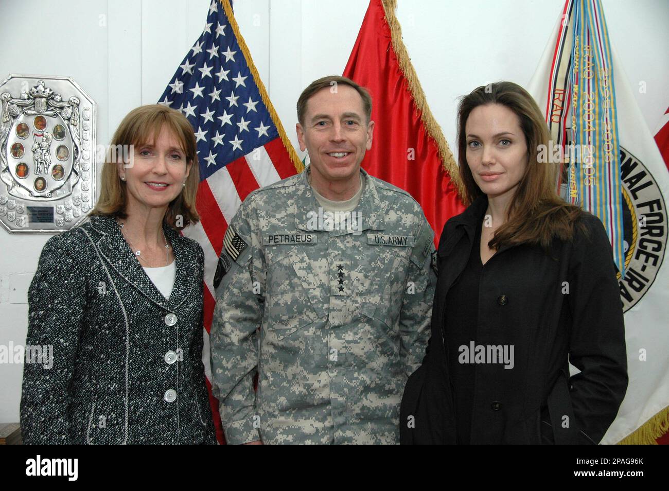 In this image released by the US Army, the top U.S. commander in Iraq ...