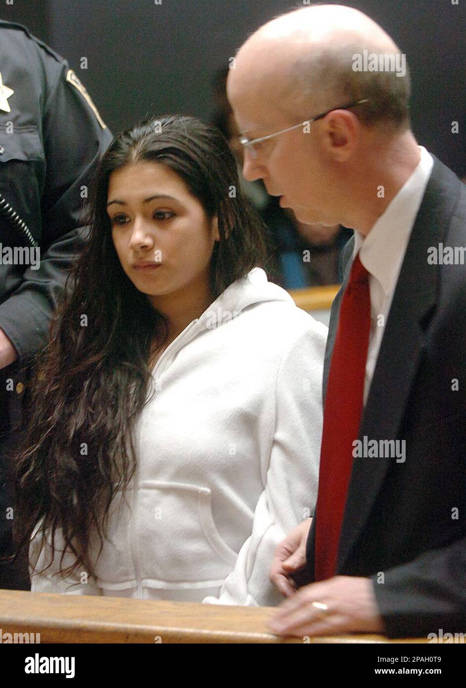 Misty Ospina, 21, of Pawtucket, is arraigned before District Court ...