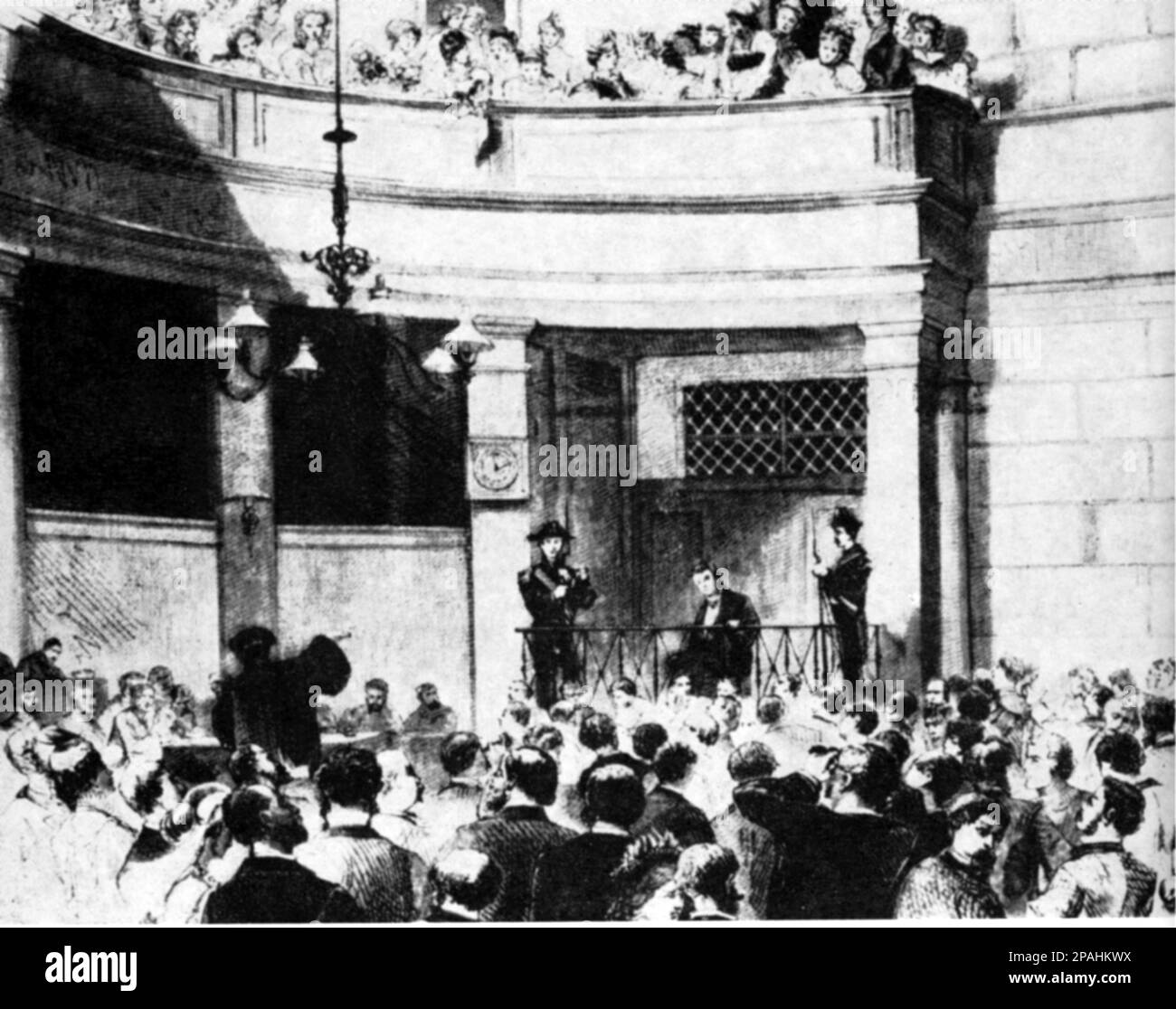 Der Prozess des Anarchisten GIOVANNI PASSANANTE ( Savoia di Lucania, 19 ...