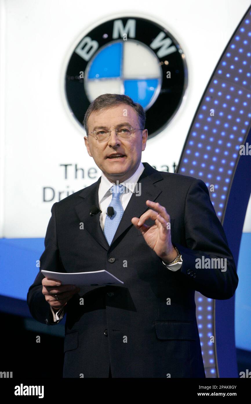 Dr. Norbert Reithofer, chairman of the board of management of BMW AG ...