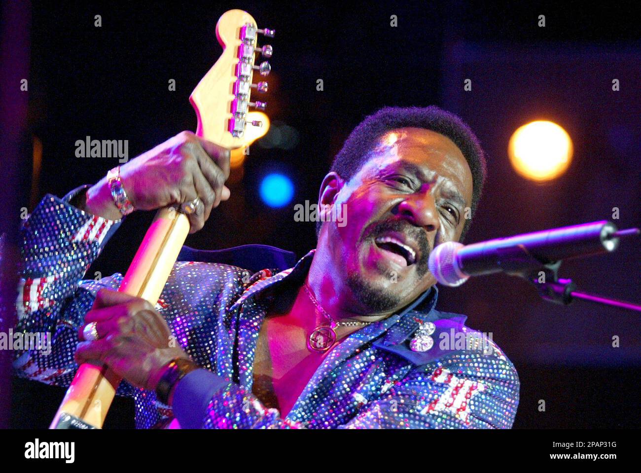 ** FILE ** Ike Turner performs during the "Ike Turner and The Kings of ...