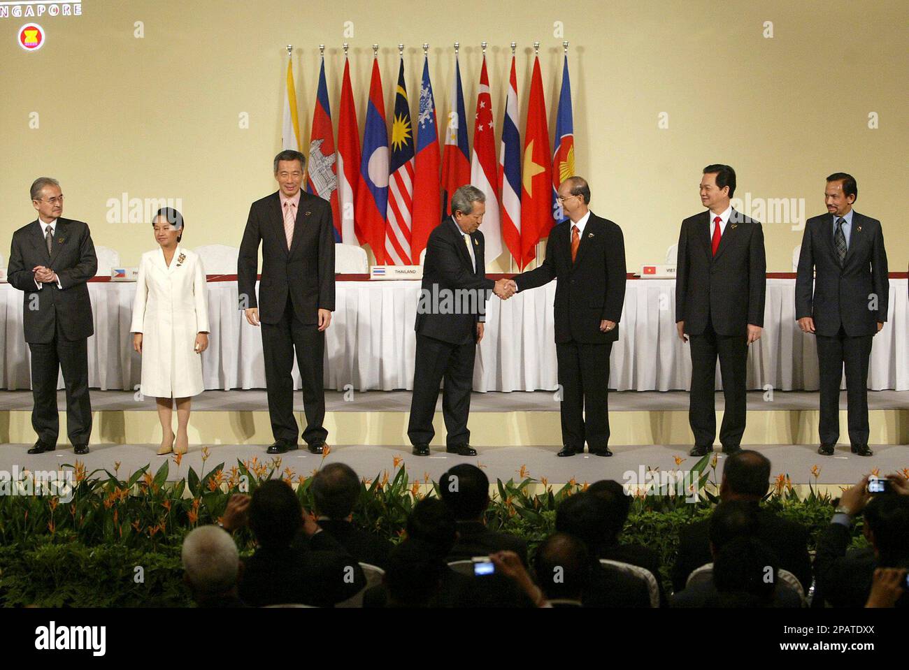 Heads of States from left to right, Prime Minister of Malaysia Abdullah ...