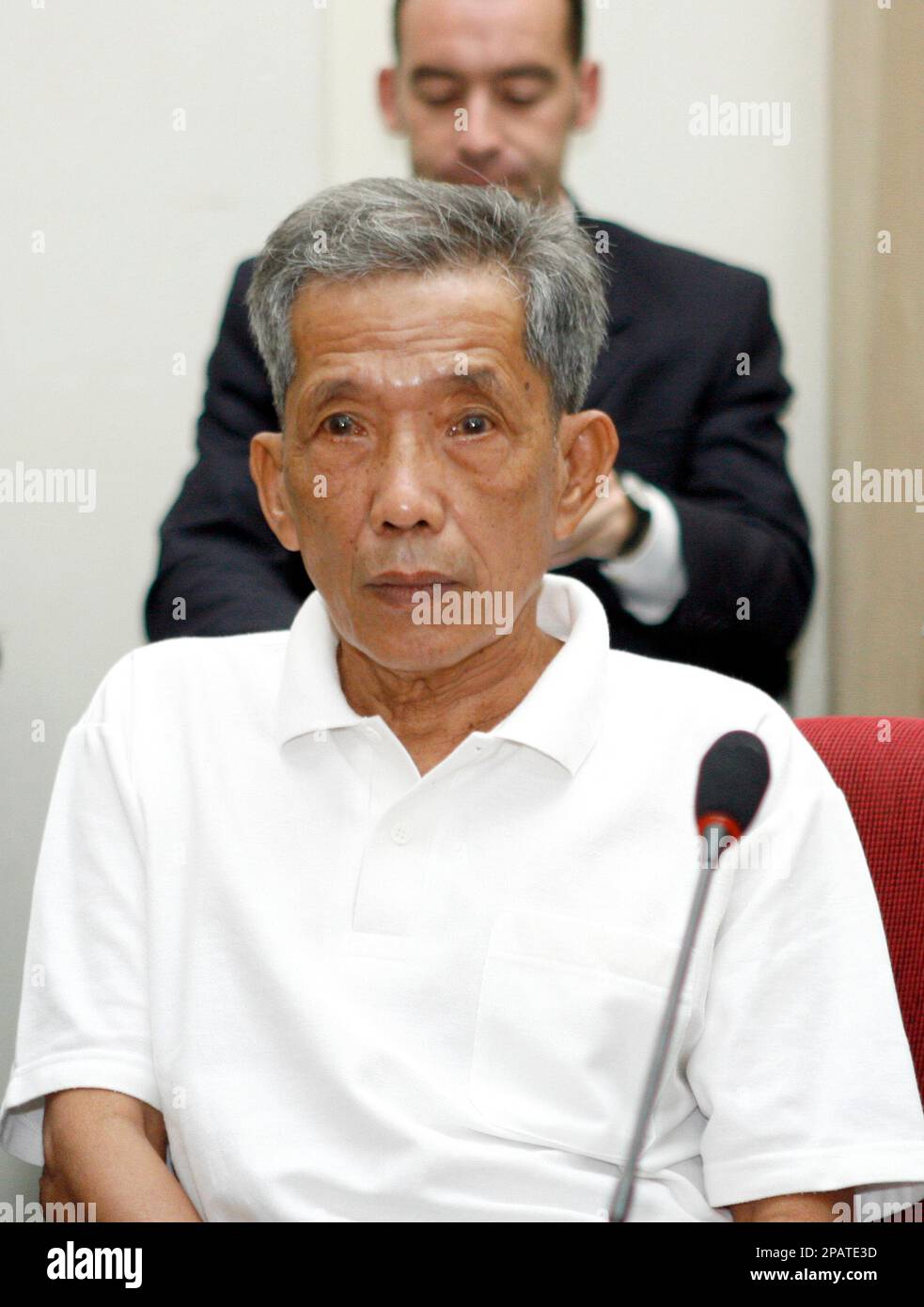 Kaing Guek Eav, alias Duch, center, former Khmer Rouge prison chief at ...