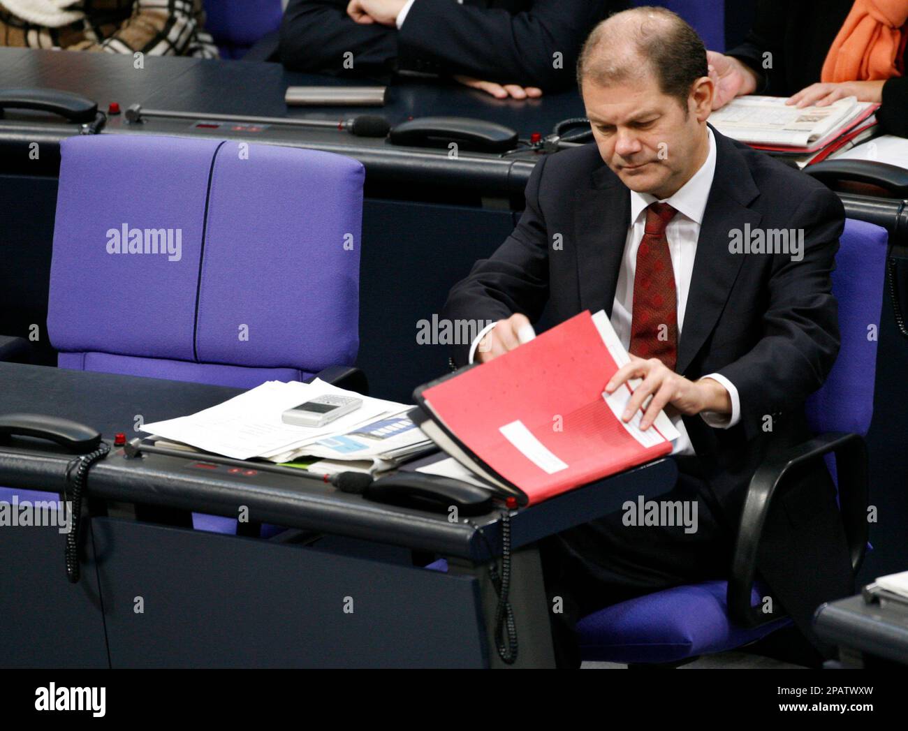 Der parlamentarische Geschaeftsfuehrer der SPD-Bundestagsfraktion und ...
