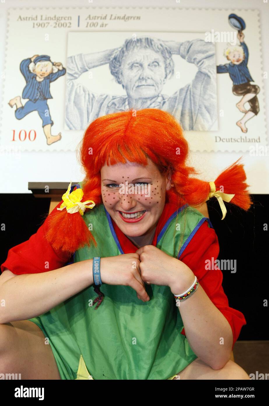 "Pippi Langstrumpf" alias Anne Talhofer posiert am Montag, 13. Nov ...