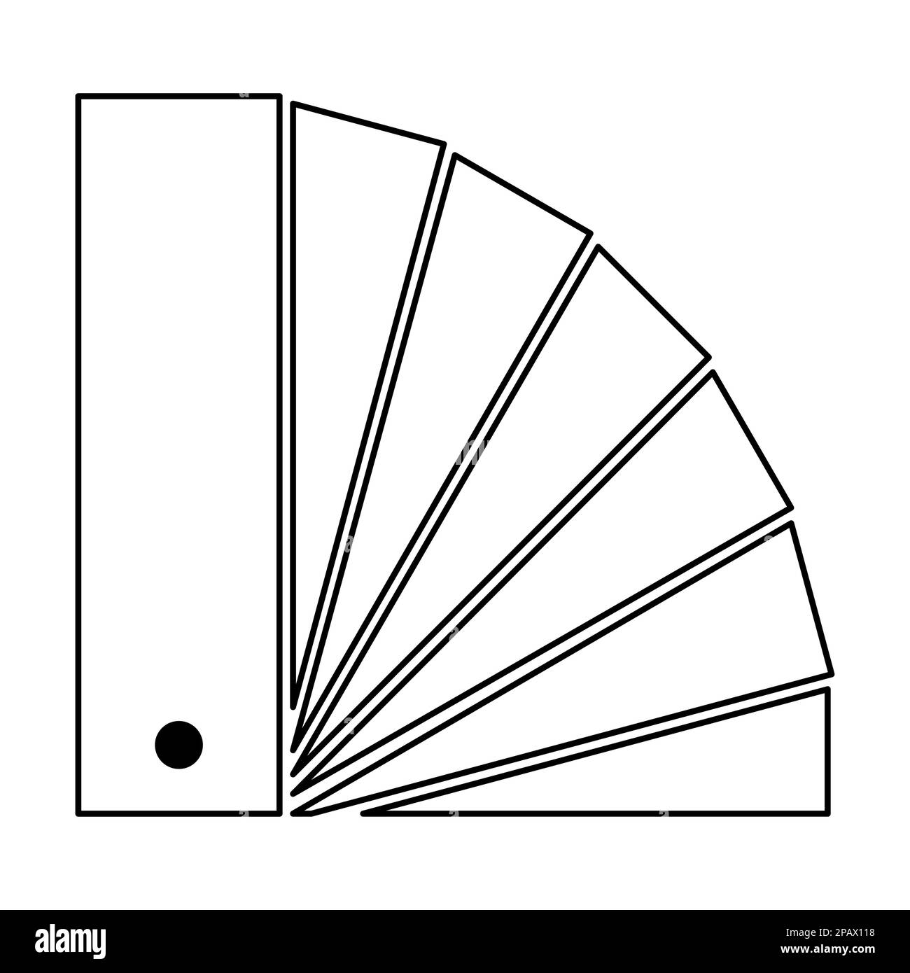Pantone Farbe Symbol, bunte Grafik-Katalog-Symbol, Farbvorlage Web ...