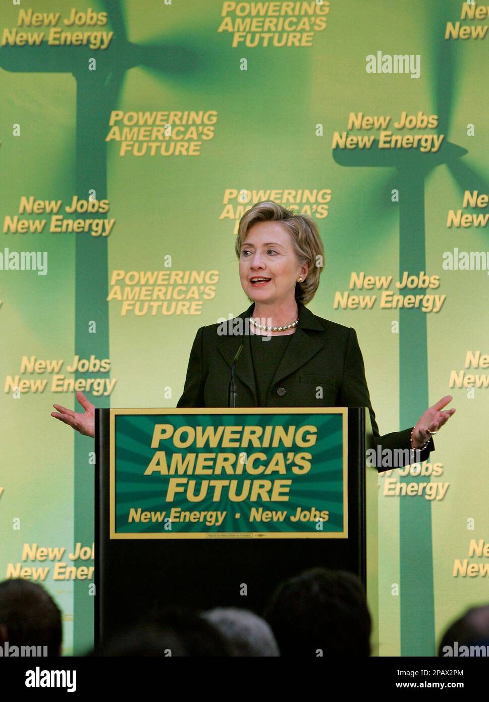 Democratic presidential hopeful, Sen. Hillary Rodham Clinton, D-N.Y ...