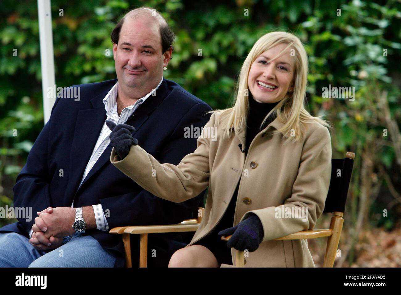 NBC's "The Office" cast members Brian Baumgartner who plays the ...
