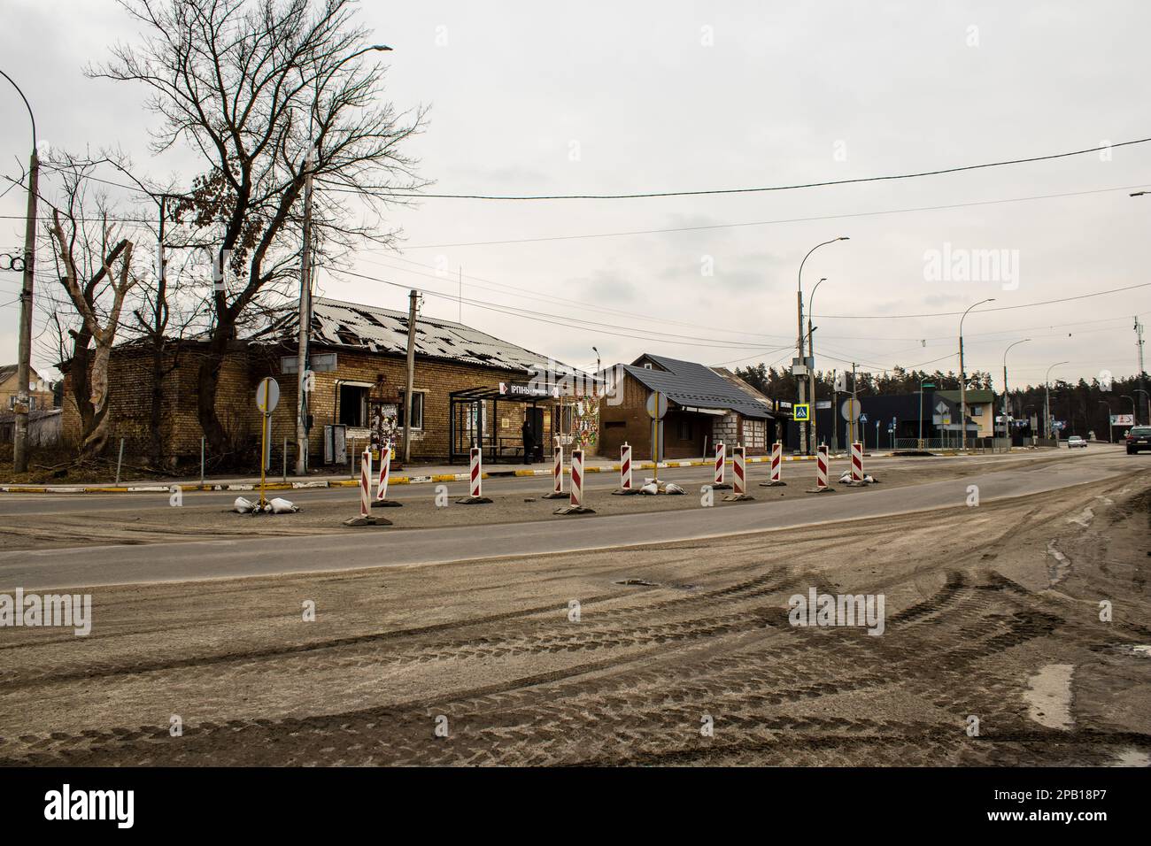 Boucha ist eine Stadt in der Ukraine, die sich neben der Stadt kiew ...