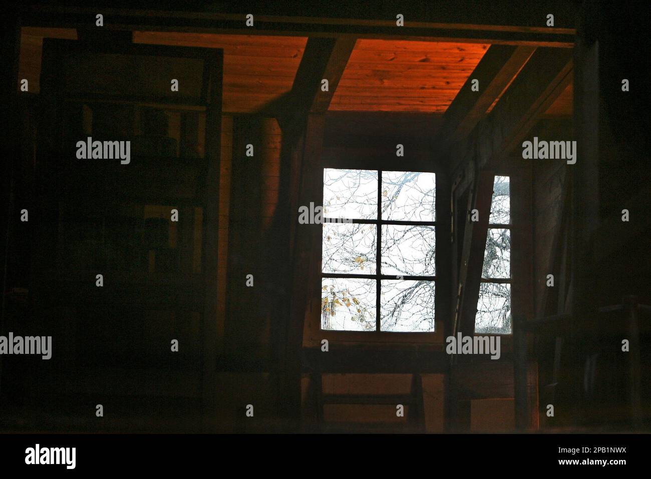 This Nov. 20, 2006 photo shows the attic window which gave Anne Frank a ...