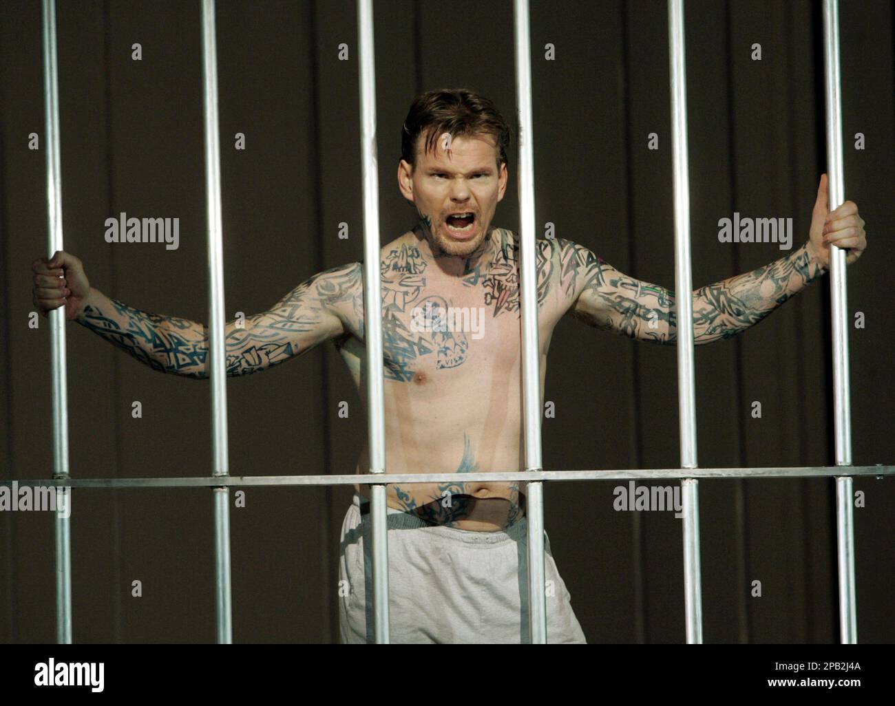 John Packard in der Rolle des Joseph D. Rocher probt am Samstag, 22 ...