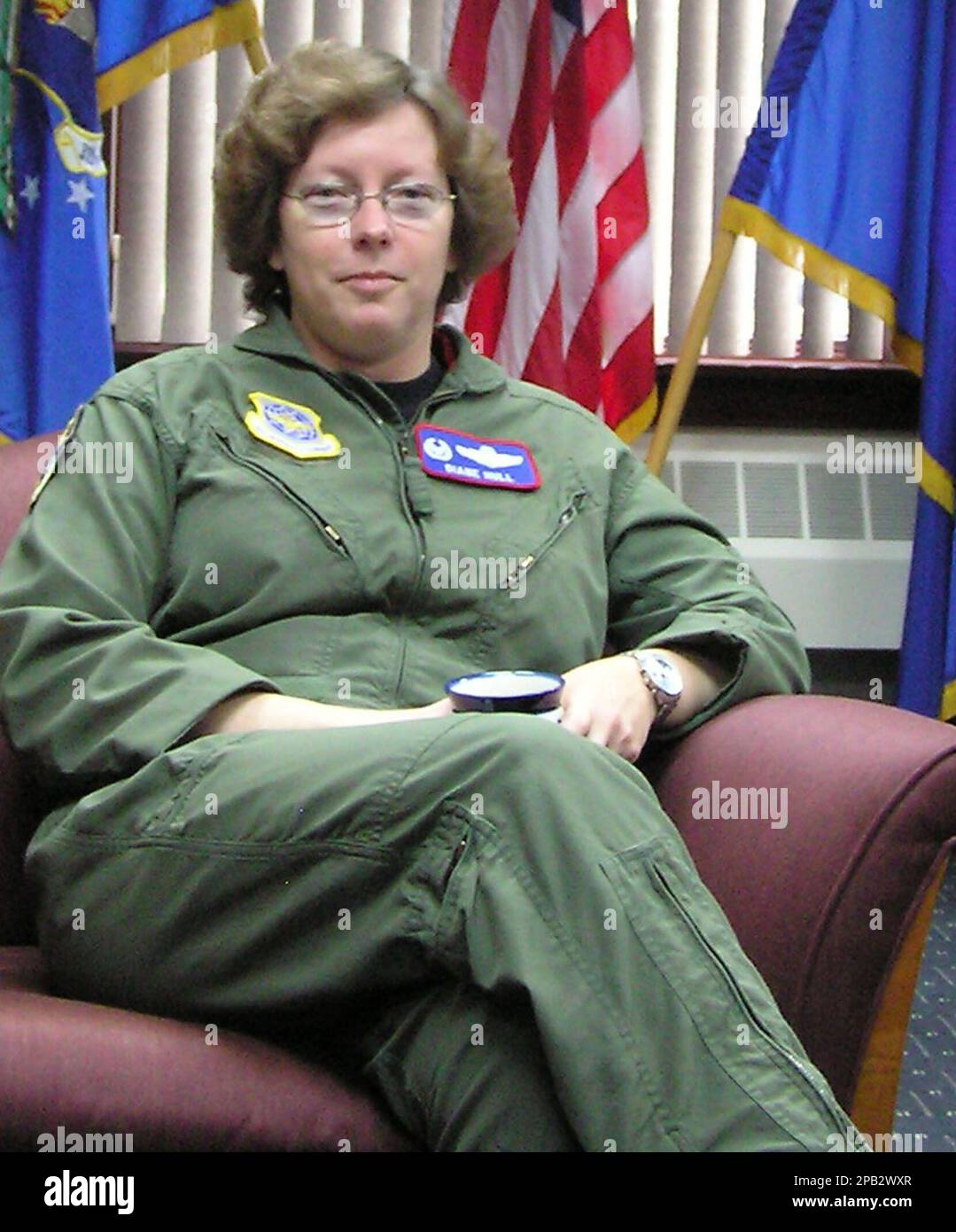 Col. Diane Hull, commander of the Grand Forks Air Force Base, talks ...