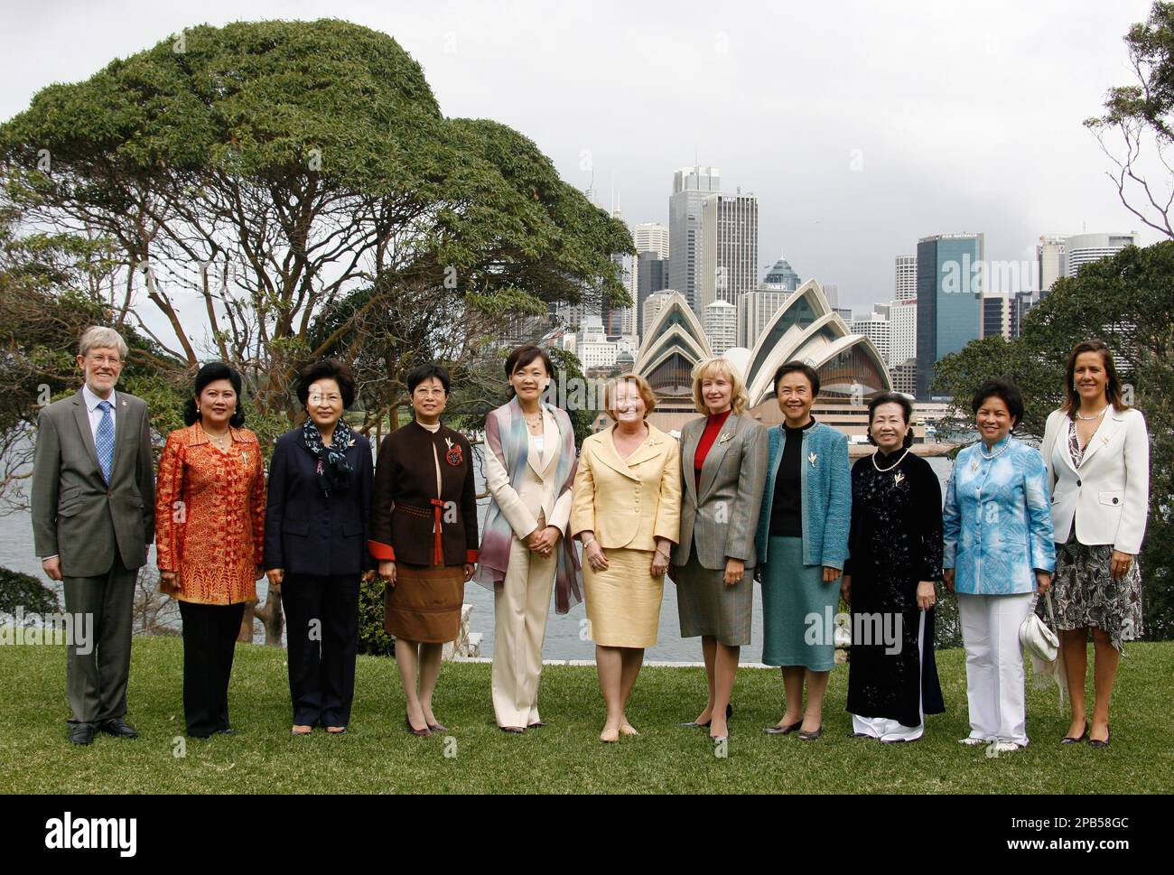 Spouses of the Asia-Pacific Economic Cooperation (APEC) leaders pose ...