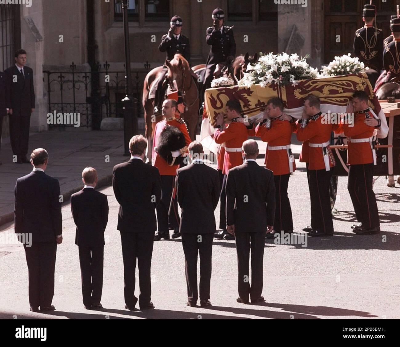 ** FILE ** Coffin bearing the body of Princess Diana is taken into ...