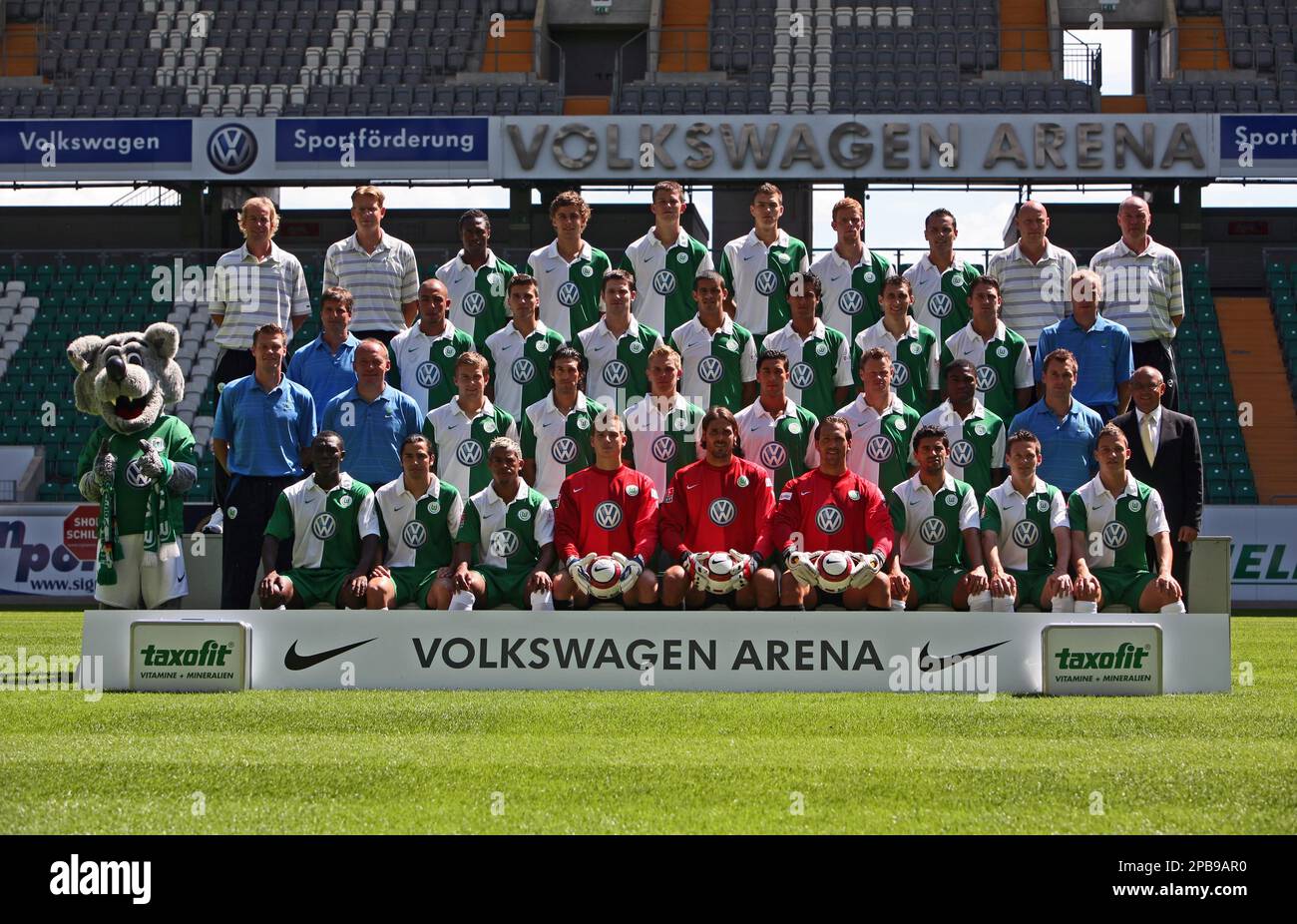 German first division Bundesliga soccer team VfL Wolfsburg is seen ...