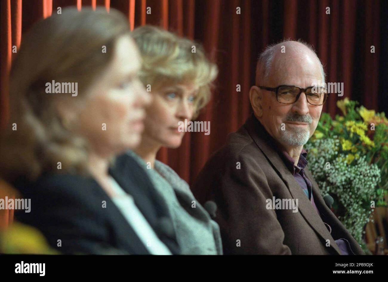 ** FILE ** Ingmar Bergman, right, with Liv Ullman, left and actress ...