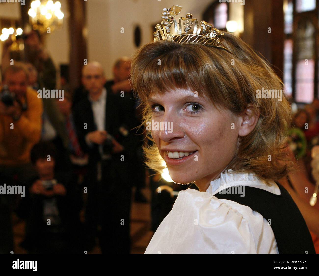 Andrea Koeninger aus Sasbachwalden laechelt am Donnerstag, 5. Juli 2007 ...