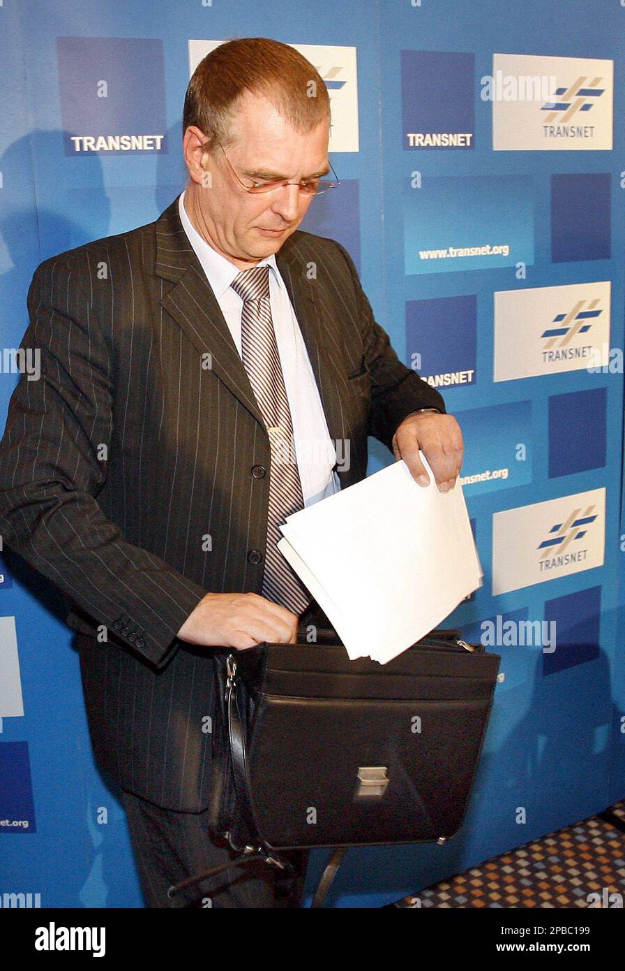 Norbert Hansen, Vorsitzender der Eisenbahner Gewerkschaft Transnet ...