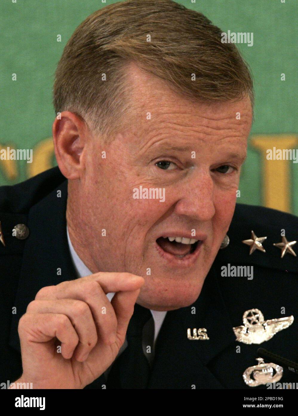 Lt. Gen. Bruce A. Wright, commander of the U.S. Forces in Japan, speaks ...