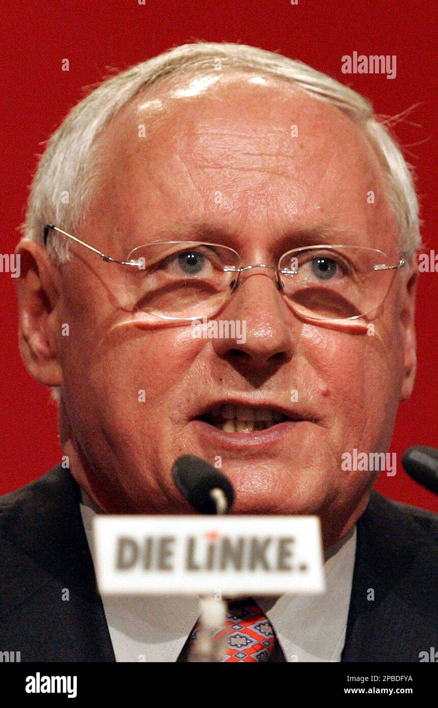 Der designierte Parteivorsitzende der Partei 'Die Linke', Oskar ...