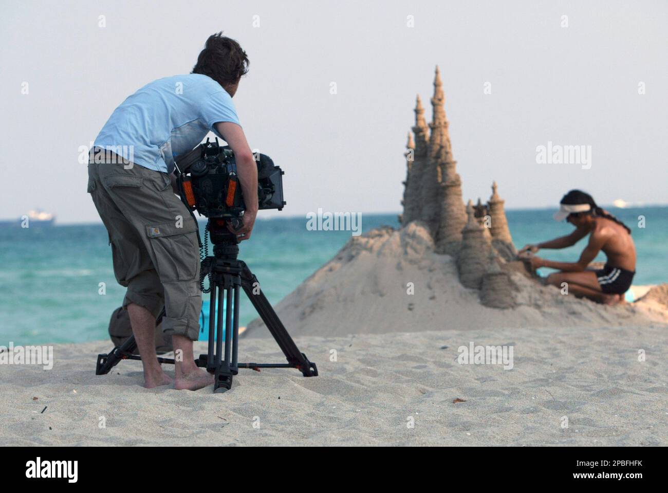 Jamie Wightman, cameraman for the art show called "Artland: USA ...