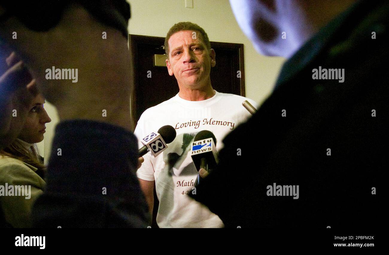 Eric Nagle, father of murder victim Mathew E. Nagle, takes questions ...