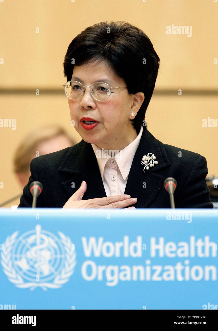 China's Margaret Chan, Director-General of the World Health ...