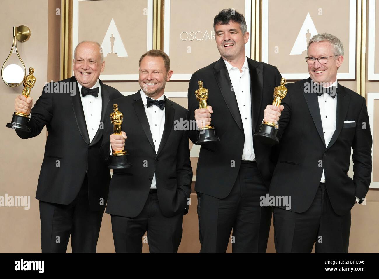Joe Letteri, from left, Richard Baneham, Eric Saindon and Daniel ...