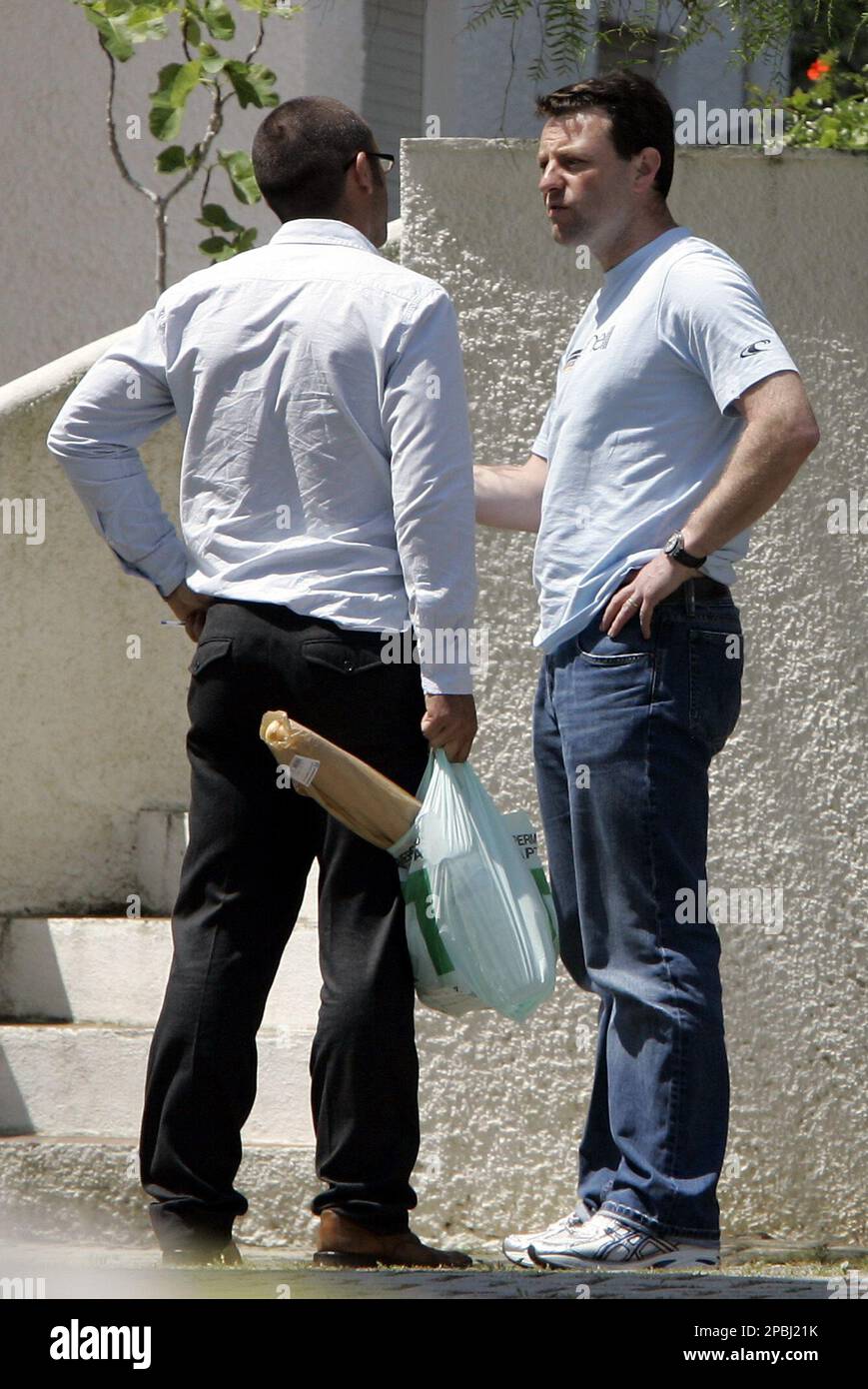 Gerry McCann, right, the father of the 3-year-old girl Madeleine McCann ...