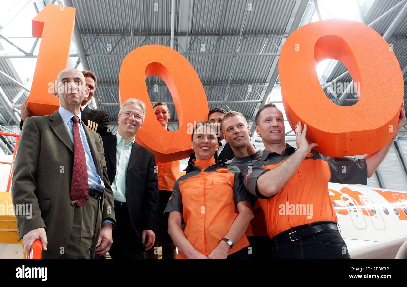 Airbus Praesident Louis Gallois, links, und Andrew Harrison ...