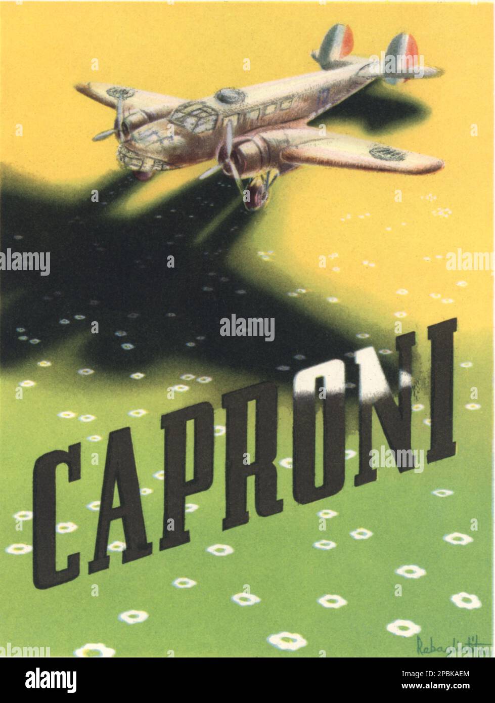 1939 , Mailand , ITALIEN : die Posterwerbung der italienischen Bombarderflugzeugfabrik AEROPLANI ...