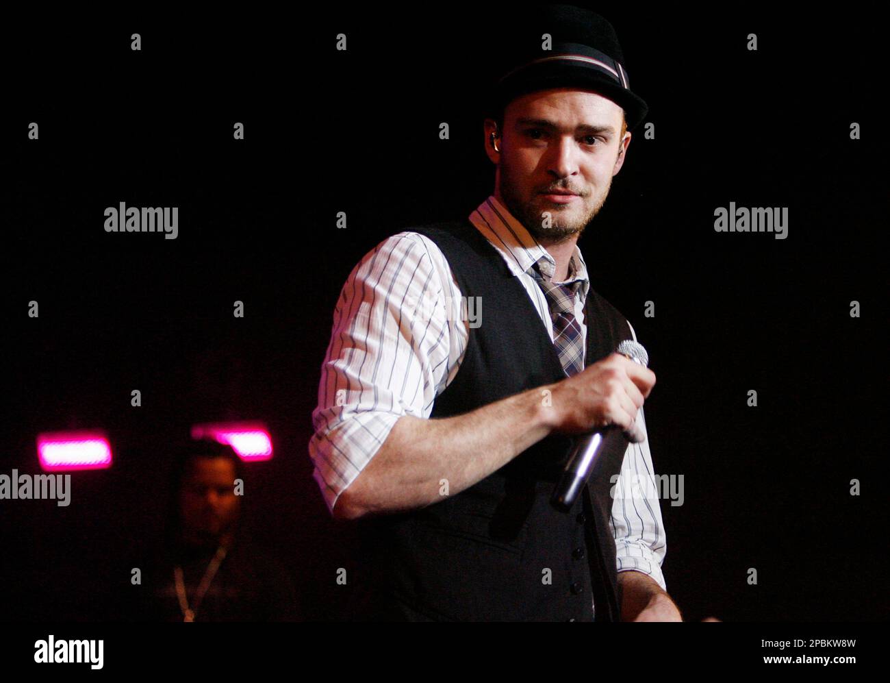 **FILE**Justin Timberlake performs at a party in Los Angeles on Feb. 9 ...