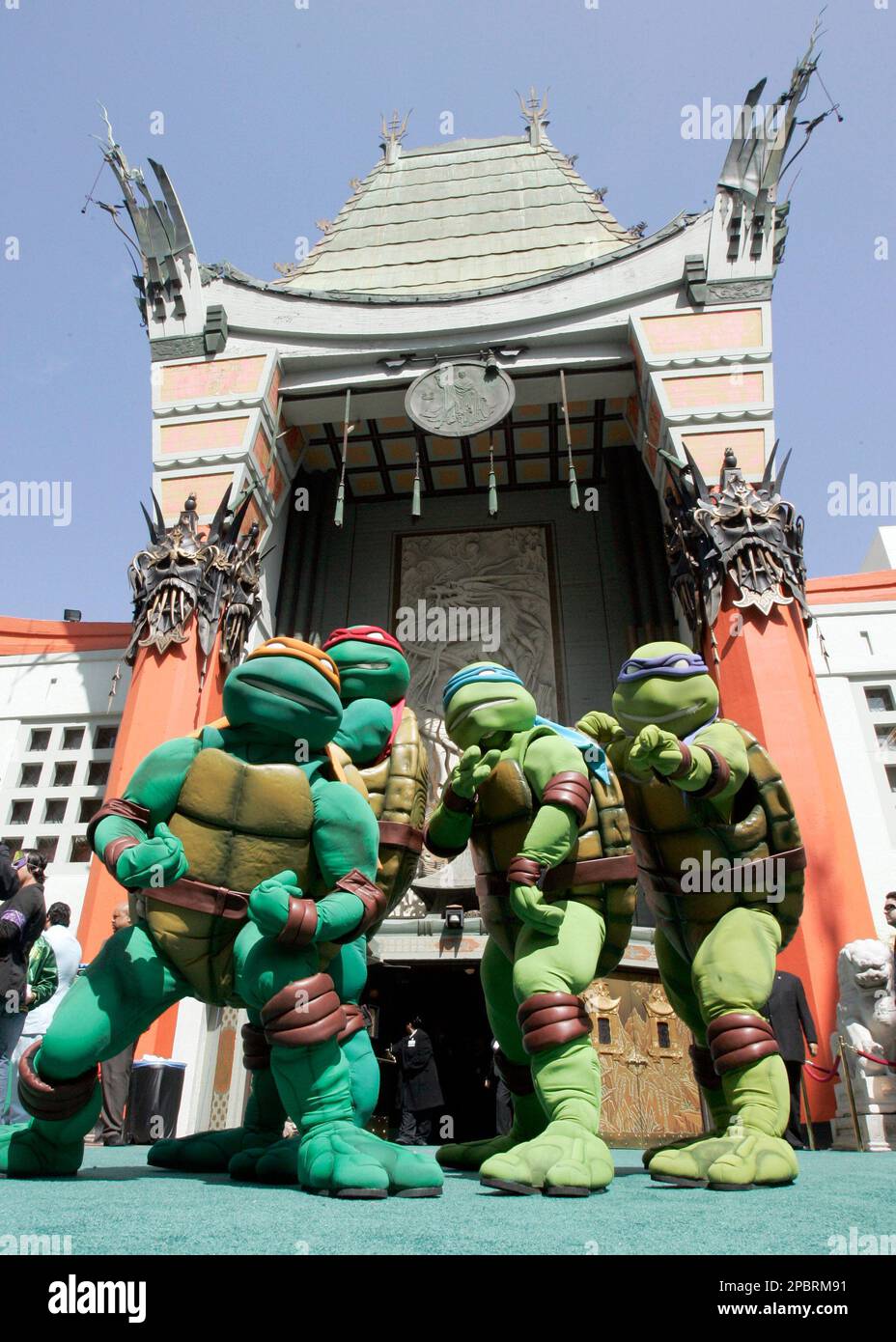 Teenage Mutant Ninja Turtles, from left, Michelangelo, Raphael ...