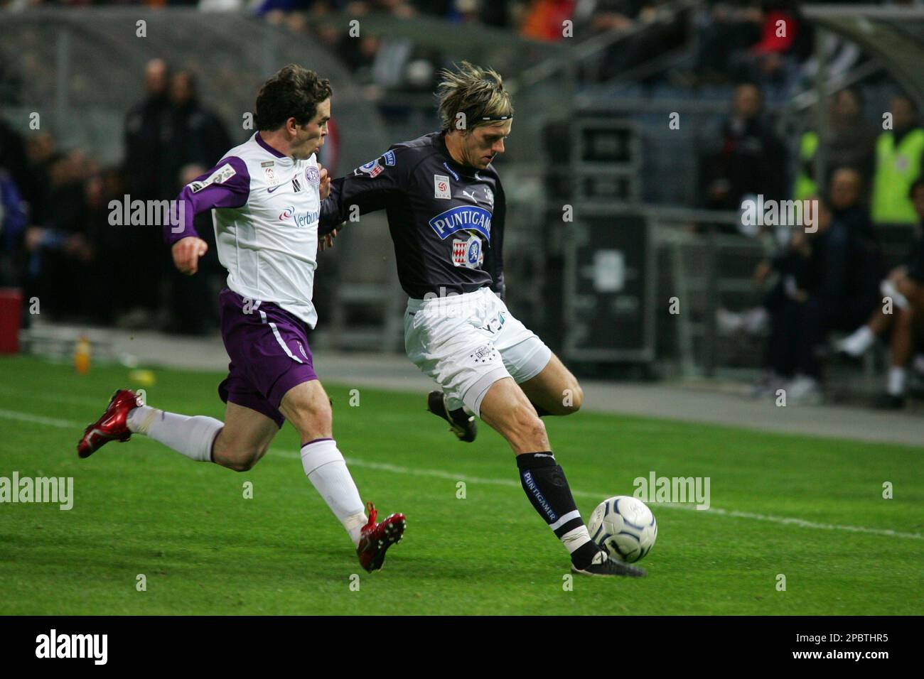 Wolfgang Mair von Austria Wien und Mark Prettenthaler von Sturm Graz ...