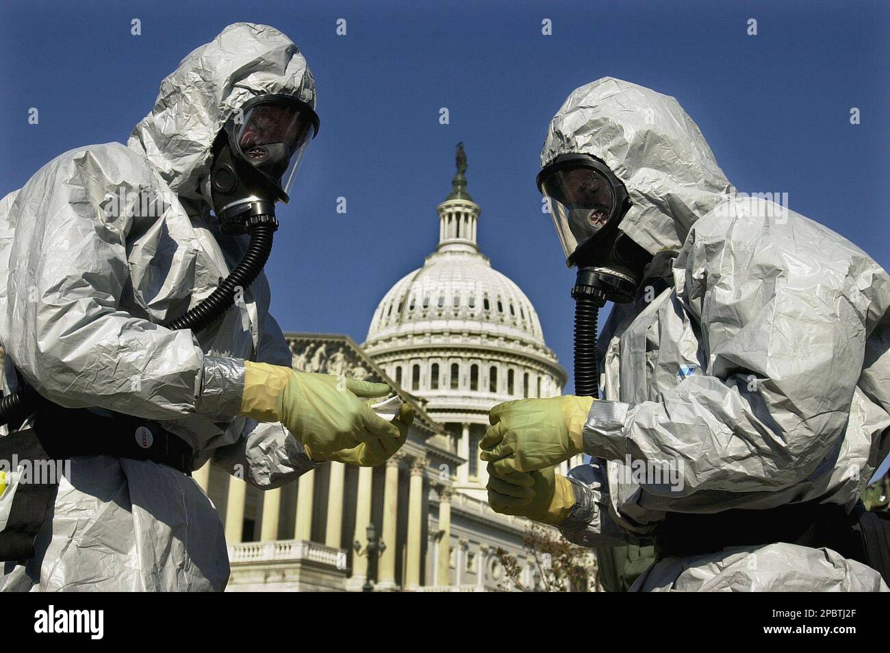 ** FILE ** With the U.S. Capitol in the background, members of an U.S ...