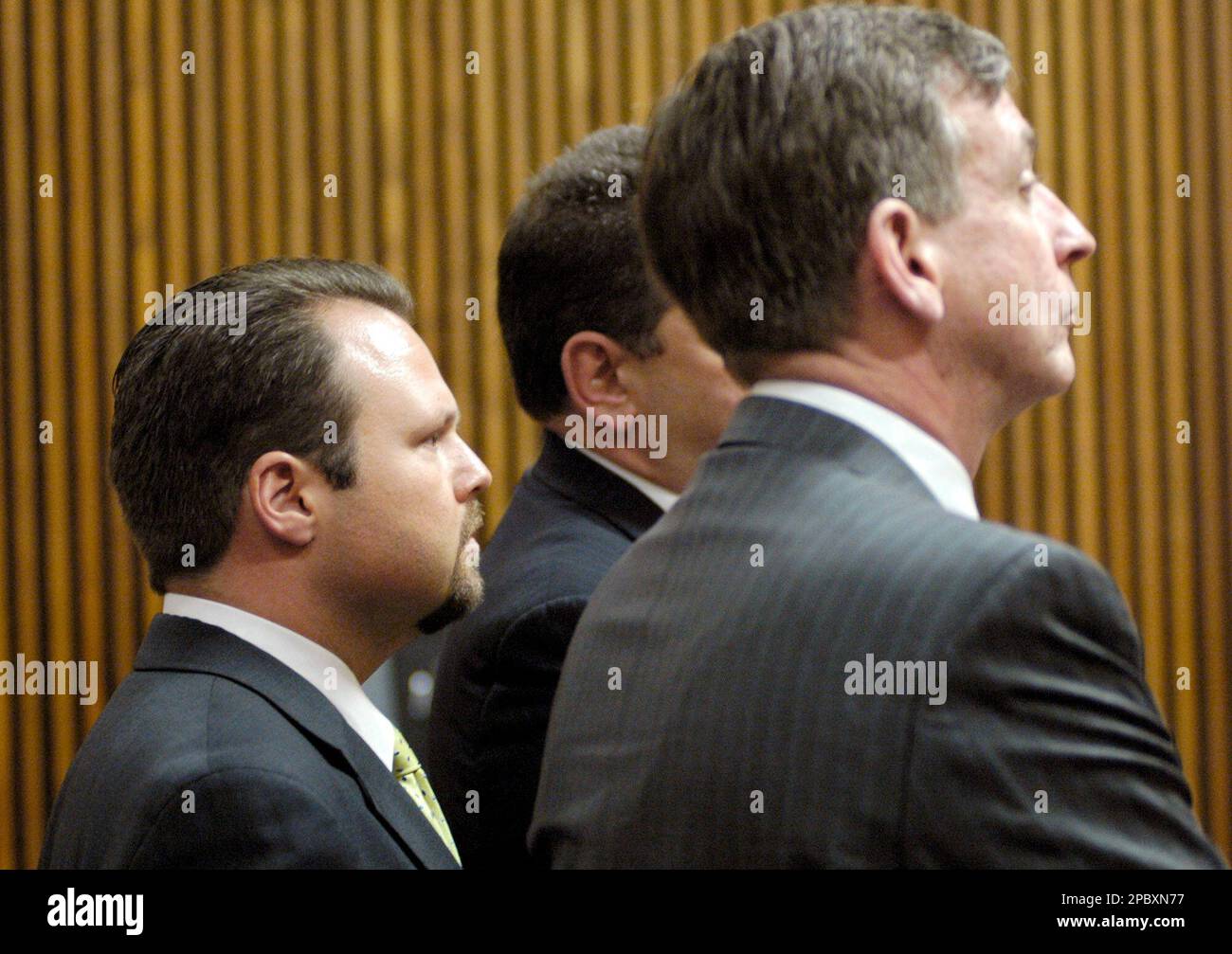 Michael A. Flory, left, pleads not guilty to a 17 count indictment ...